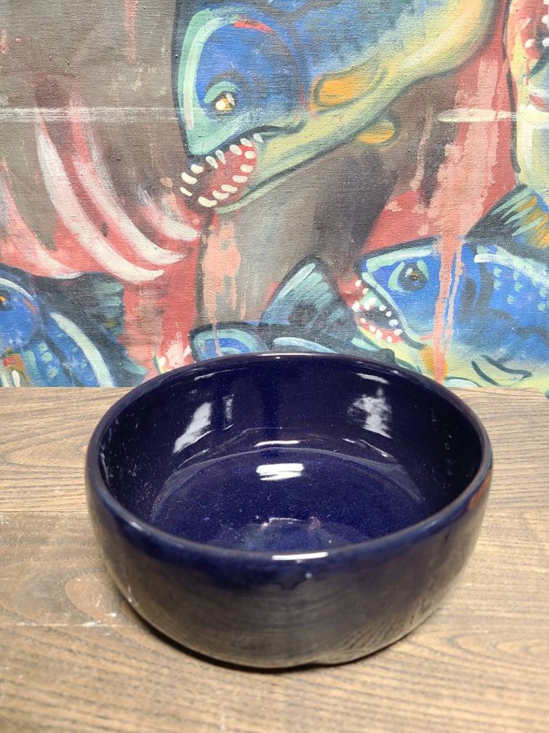 Vintage Stunning Deep Blue Bybee Pottery Primitive Kentucky - Etsy