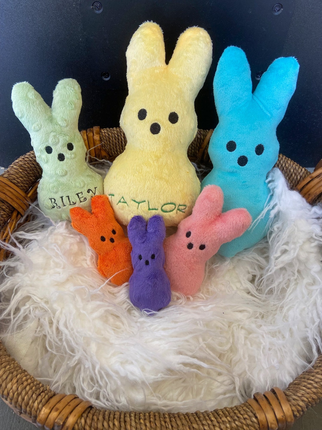 DIGITAL FILE Peepster Bunny ITH Embroidery Machine Design, Basket ...