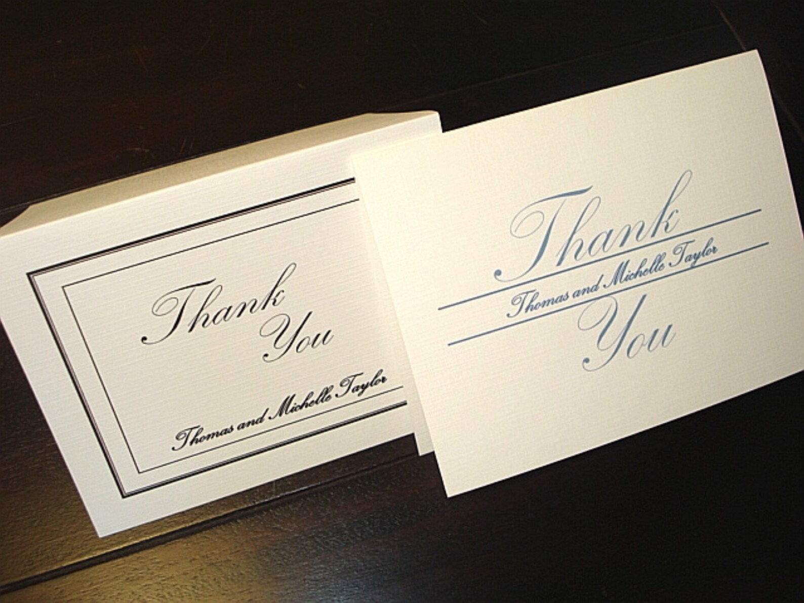 80 Personalized Note Cards, Custom Thank You Notes, Blank Inside. Use ...