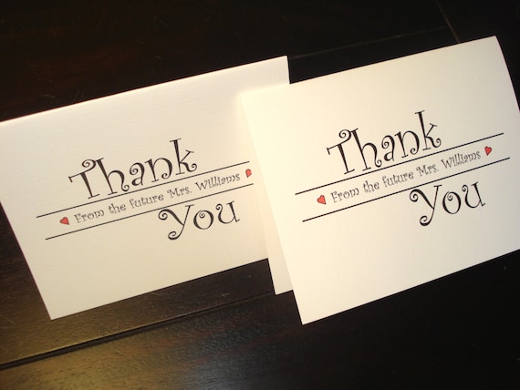 50 Personalized Note Cards Stationery for Bridal Shower or - Etsy