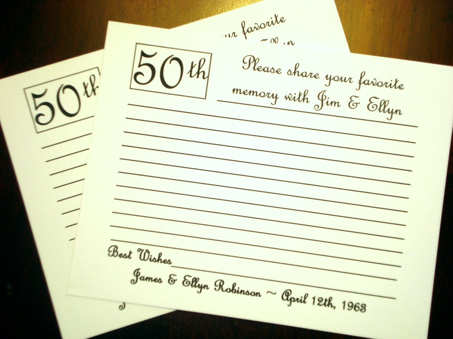 28 Personalized Wish Advice Favorite Memory Cards for - Etsy