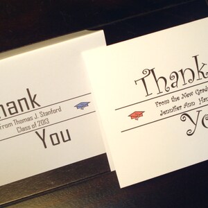 50 Personalized Graduation Note Cards, Stationery for Thank You Notes ...