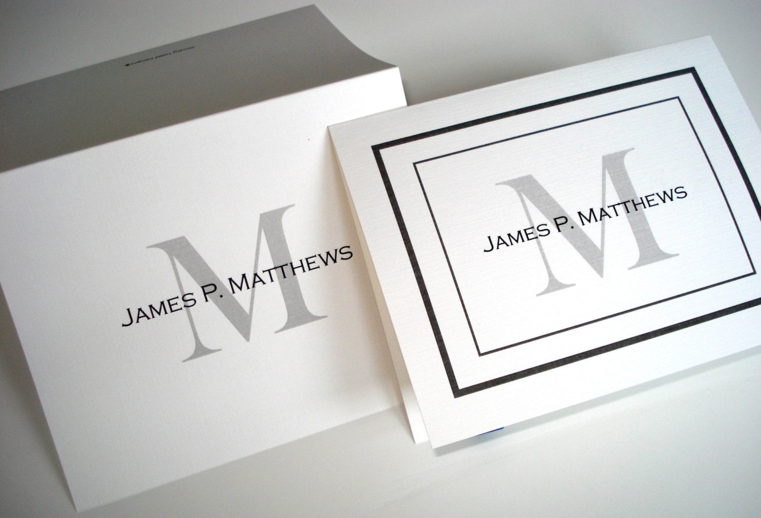 50 Personalized Note Cards W/ Envelopes. Custom Thank You Notes ...