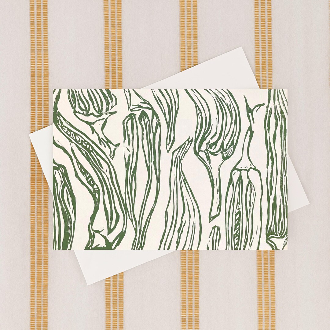Lowcountry Okra Card + Envelope - Etsy