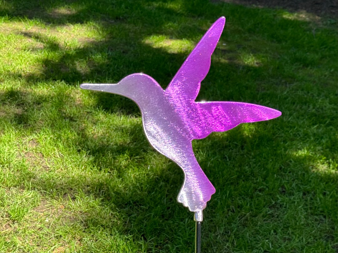 Hummingbird Lawn Stake - Etsy