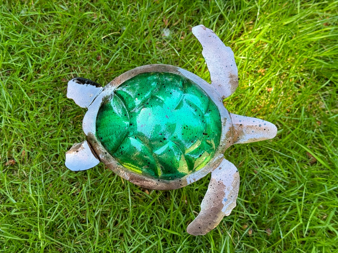 Metal Sea Turtle Sculpture - Etsy