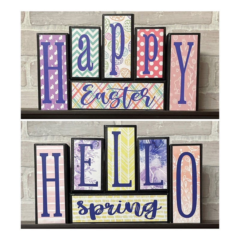 Easter Blocks - Etsy