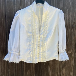 Early 80s Gunne Sax Victorian Prairie Style Blouse - Etsy