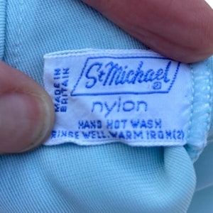 60s Powder Blue Slip With Lace Shelf Bust - Etsy