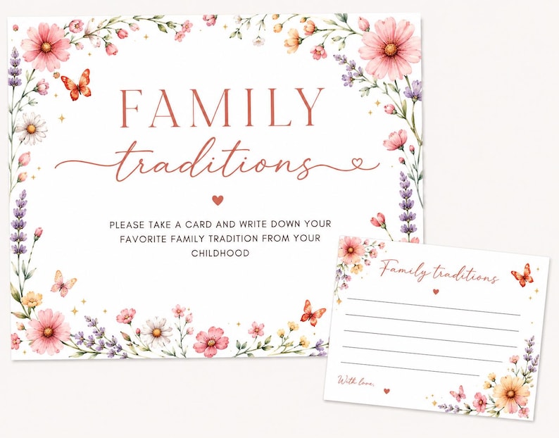 Baby in Bloom Welcome Sign, Wildflower Baby Shower Template (instant ...