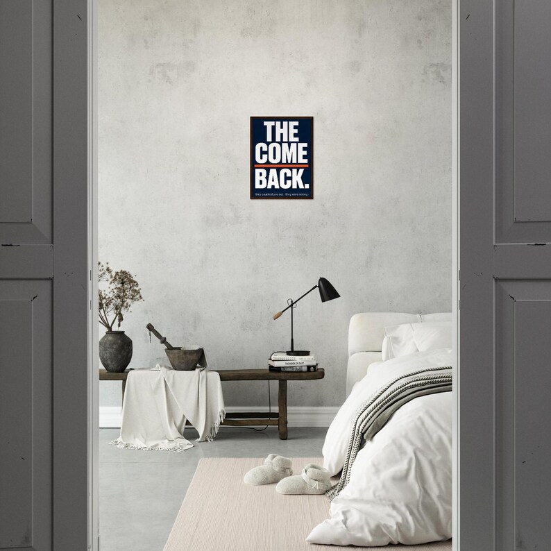 Motivational Wall Art the Come Back Framed Poster Inspirational Quote ...