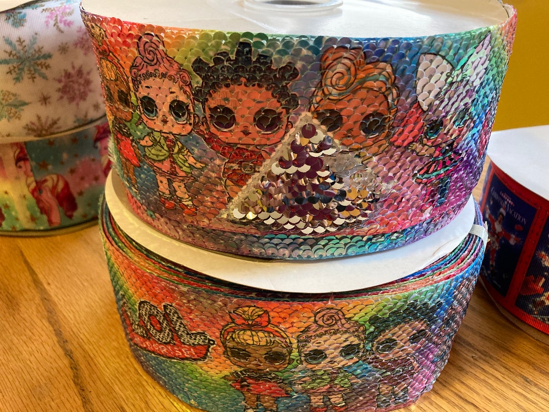 2Y 3 Inch Reversible Sequin Ribbon. Hair Bow Ribbon. Popular Ribbon. - Etsy