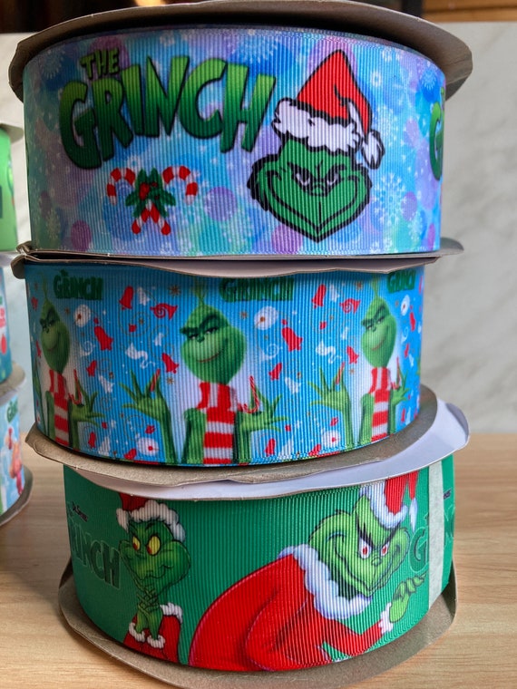 1 Yard GROSGRAIN Ribbon Grinch Ribbon 2 Inch50mm Christmas | Etsy