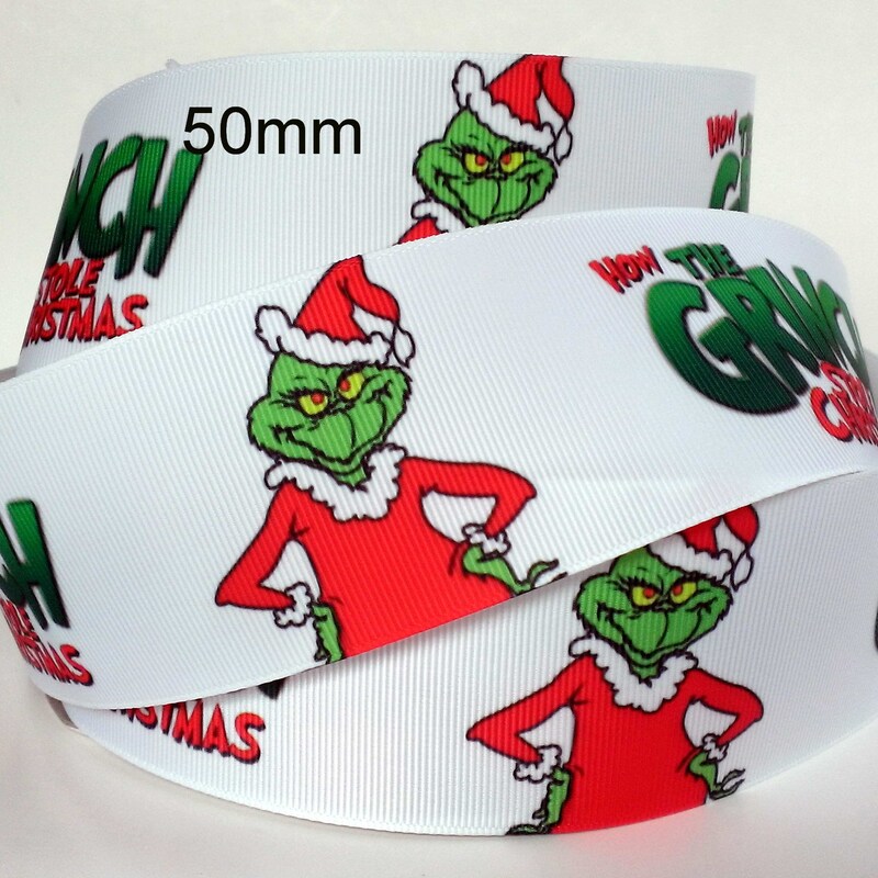 Grinch Ribbon - Etsy UK