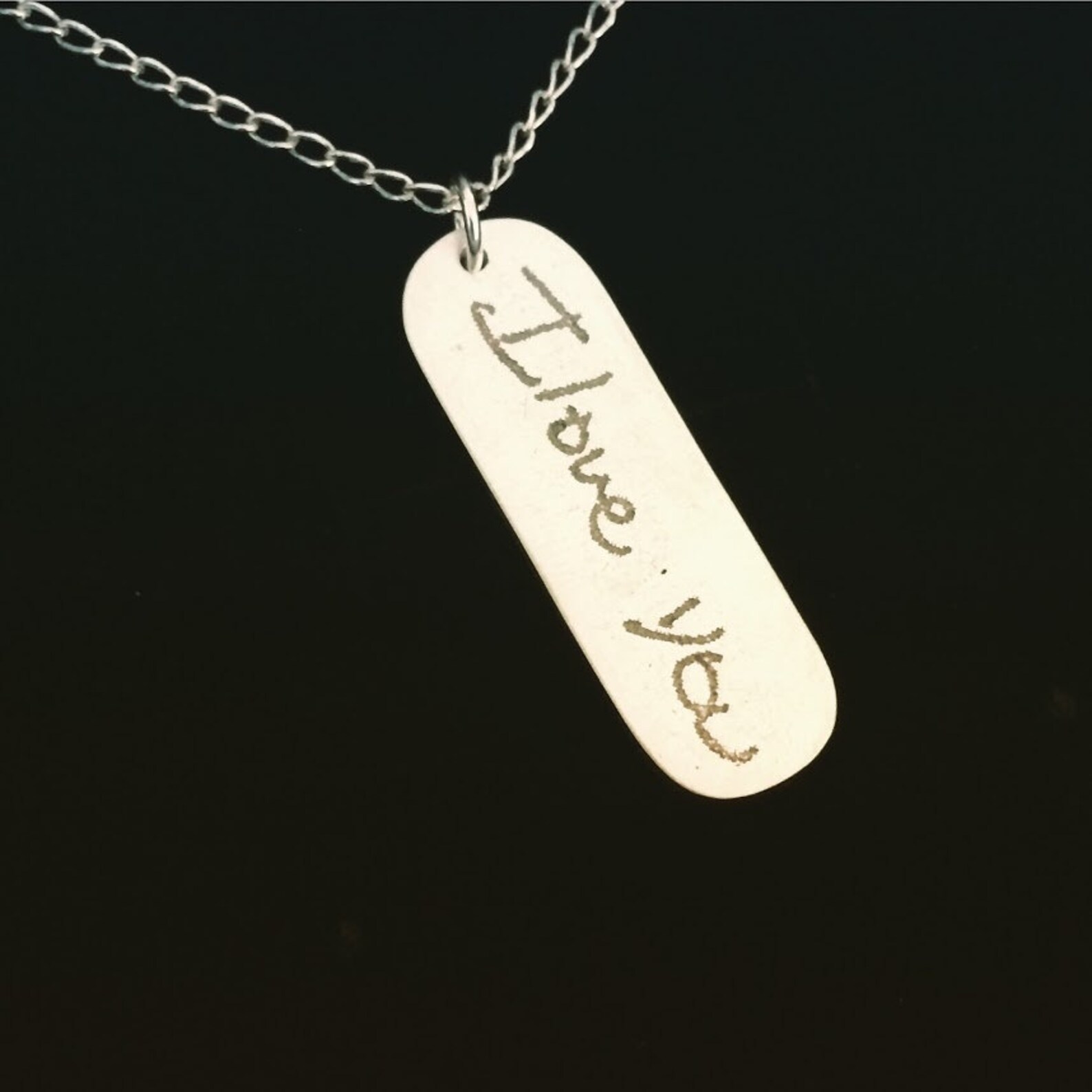 Loved One's Actual Handwriting Necklace - Etsy