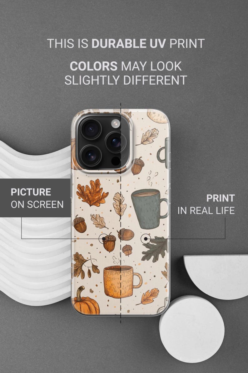 Capa de celular com estampa de abóbora e tema de outono para iPhone 17 ...