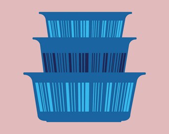 Pyrex Blue Barcode | Etsy