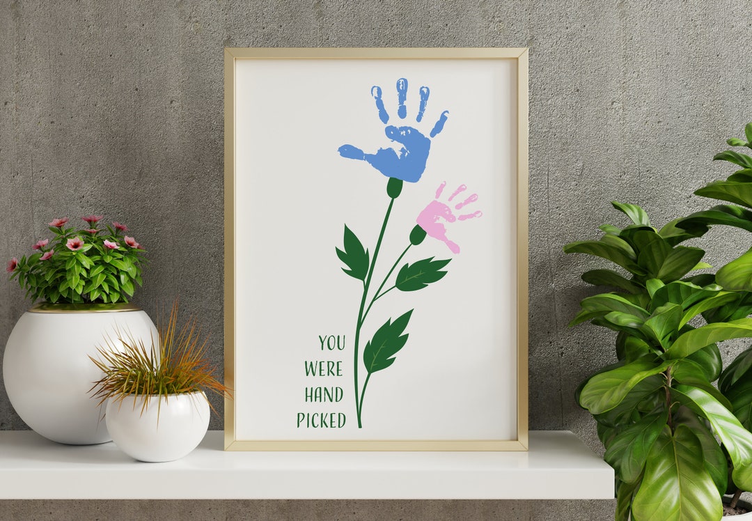 HAND Picked for You Child's Hand Print Printable - Etsy