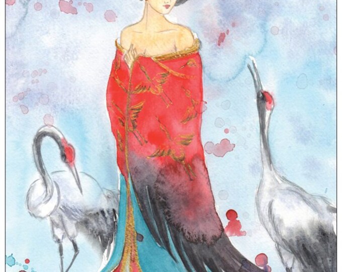 The Crane Wife Postcard - Etsy