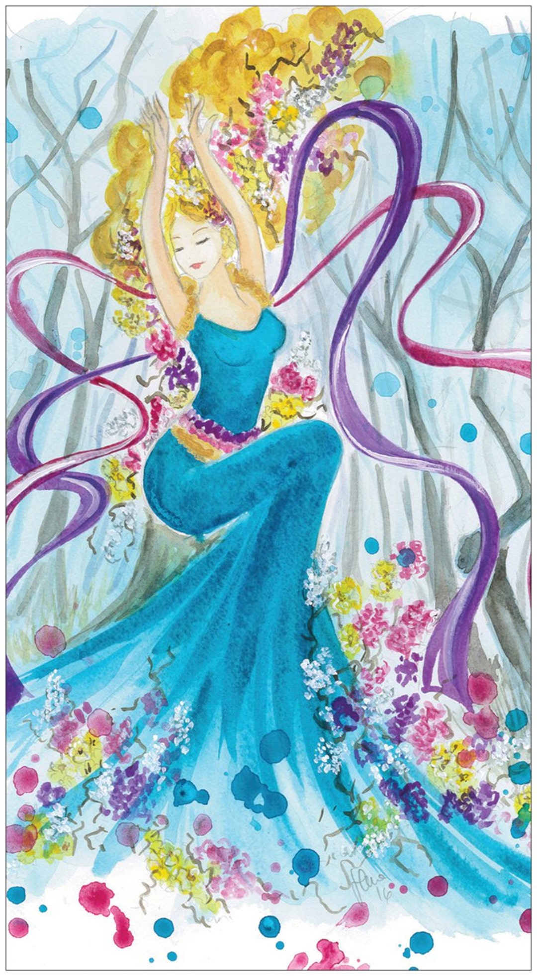 Blodeuwedd, Stampa - Etsy