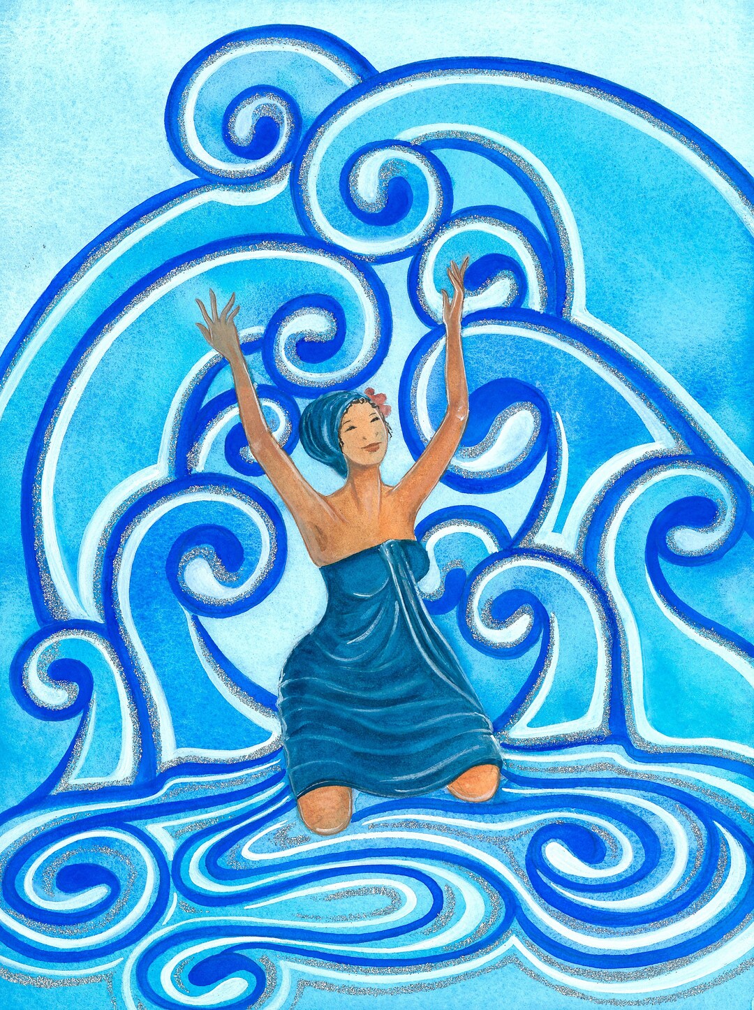 Yemaya Original Watercolour - Etsy