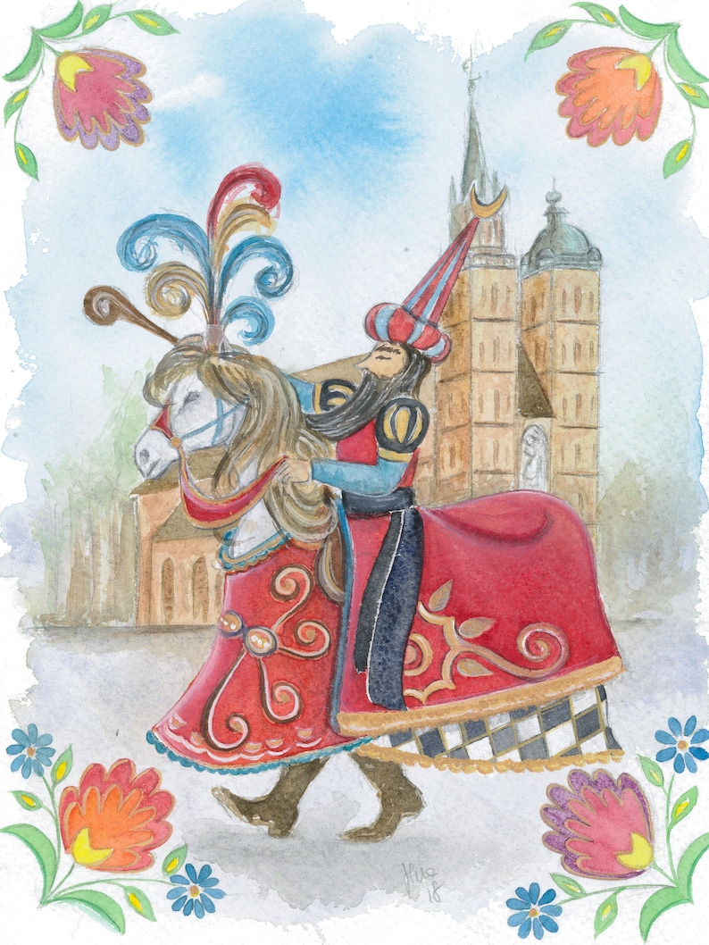 Lajkonik Original Watercolour - Etsy