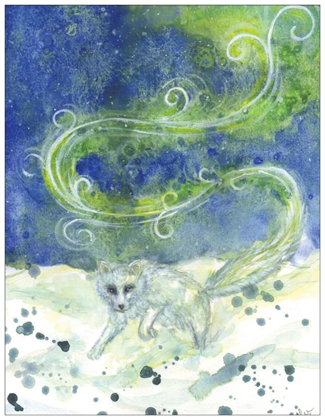 Revontulet, Aurora Borealis, Cartolina - Etsy