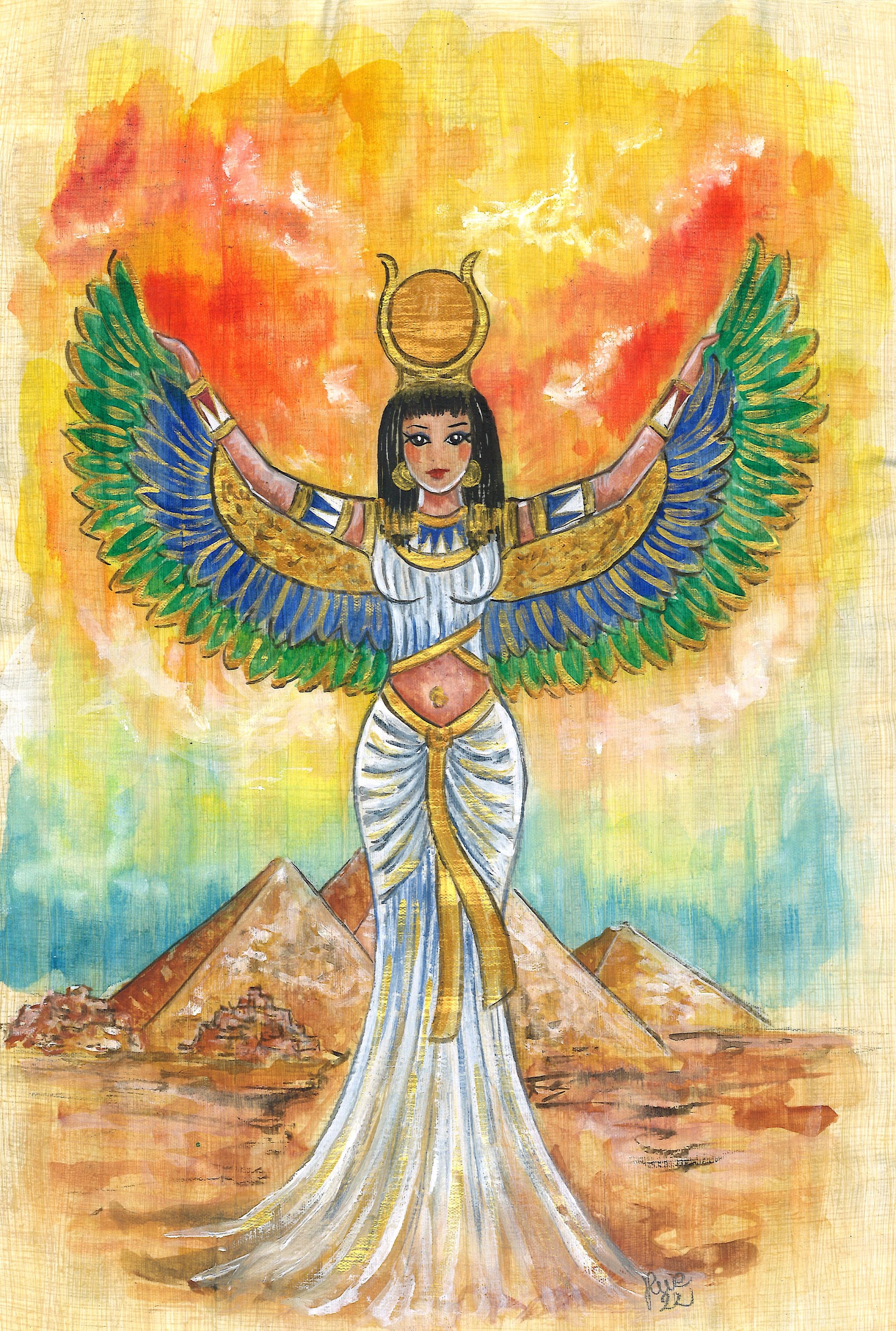Goddess Isis Papyrus