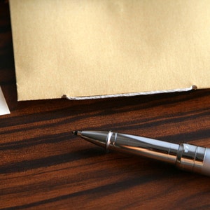 Handmade Mini Notebook: Button & String Envelope Pocket Travel ...