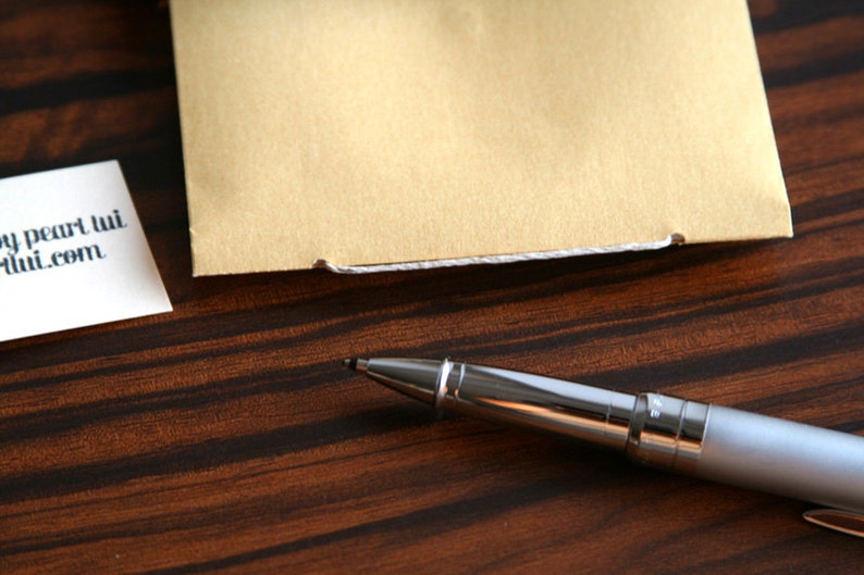 Handmade Mini Notebook: Button & String Envelope Pocket Travel ...