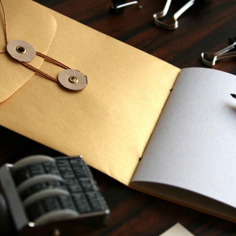 String and Button Envelopes - Etsy