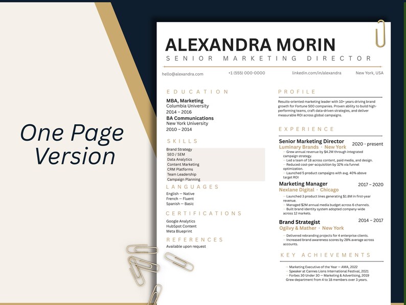 Ats Resume Template, Google Docs Resume Template,canva Resume Template ...