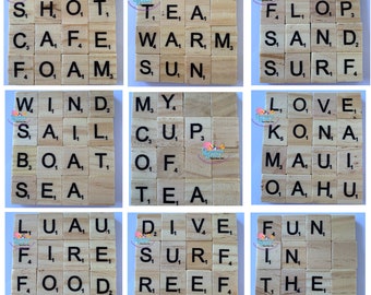 Scrabble Coasters | Etsy