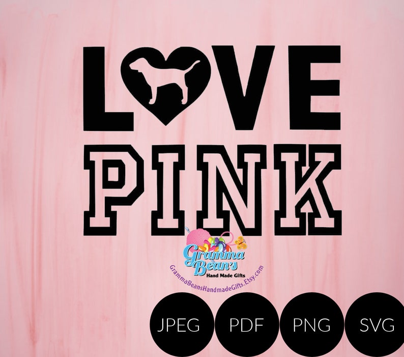 PINK Logo SVG, Pdf, Png and Jpeg - Etsy