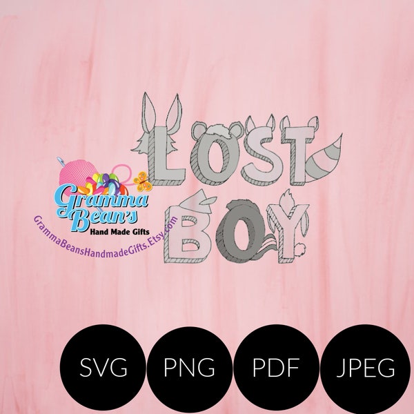 Lost Boy Svg - Etsy