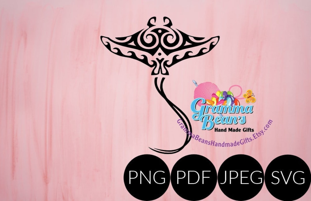 Sting Ray SVG, Pdf, Png and Jpeg - Etsy