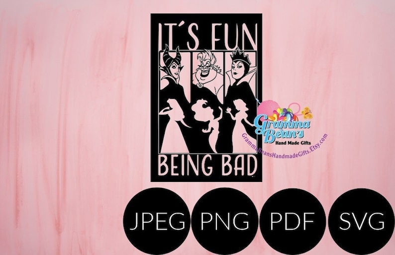 It's Fun Being Bad SVG, Pdf, Png, and Jpeg - Etsy