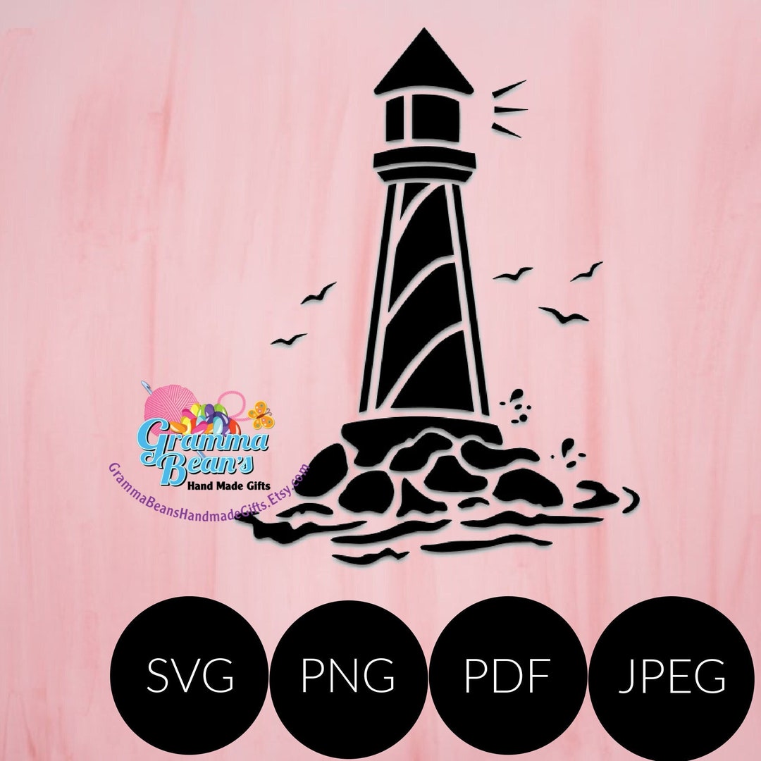 Lighthouse SVG, Pdf, Png, and Jpeg - Etsy