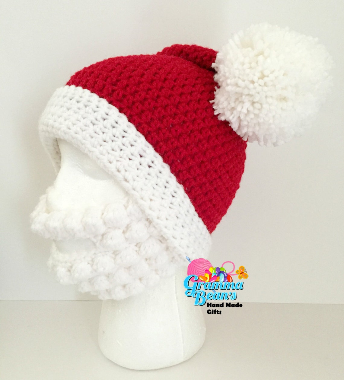 Santa Hat & Beard Pattern - Etsy