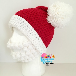 Santa Hat & Beard Pattern - Etsy