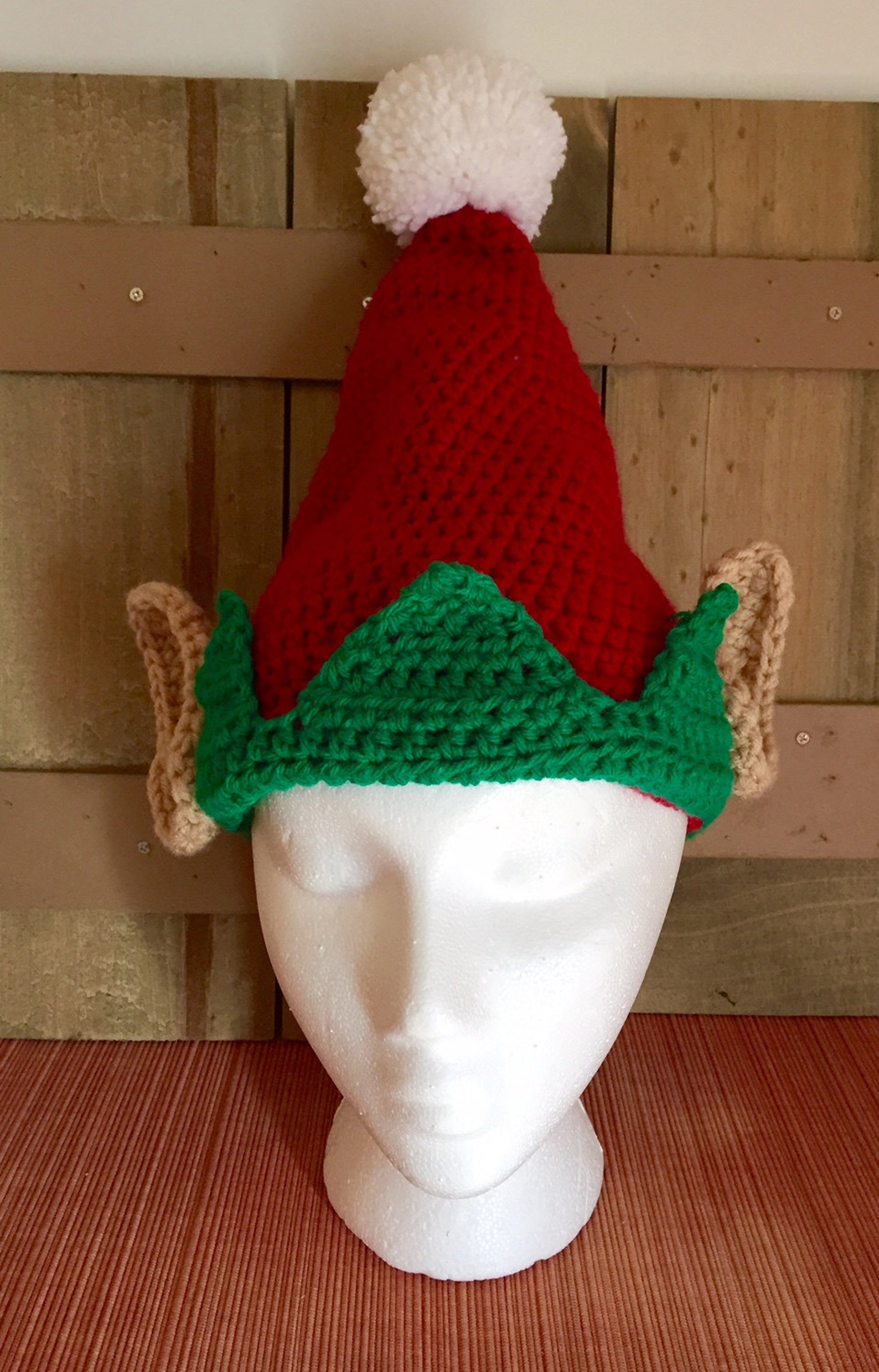 Christmas Elf/santa Hat Crochet Pattern - Etsy