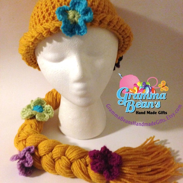 Crochet Rapunzel Hat - Etsy