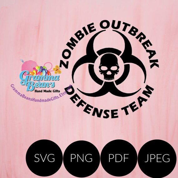 Zombie Outbreak SVG Pdf Png and Jpeg | Etsy