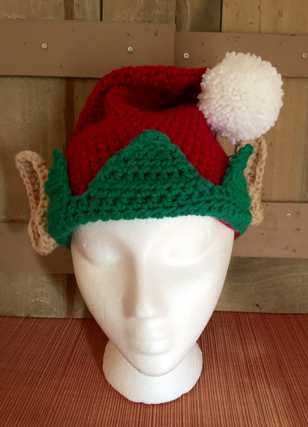Christmas Elf/santa Hat Crochet Pattern - Etsy