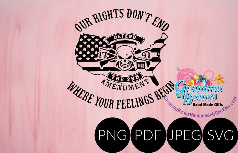 2nd Amendment SVG, Pdf, Png and Jpeg - Etsy