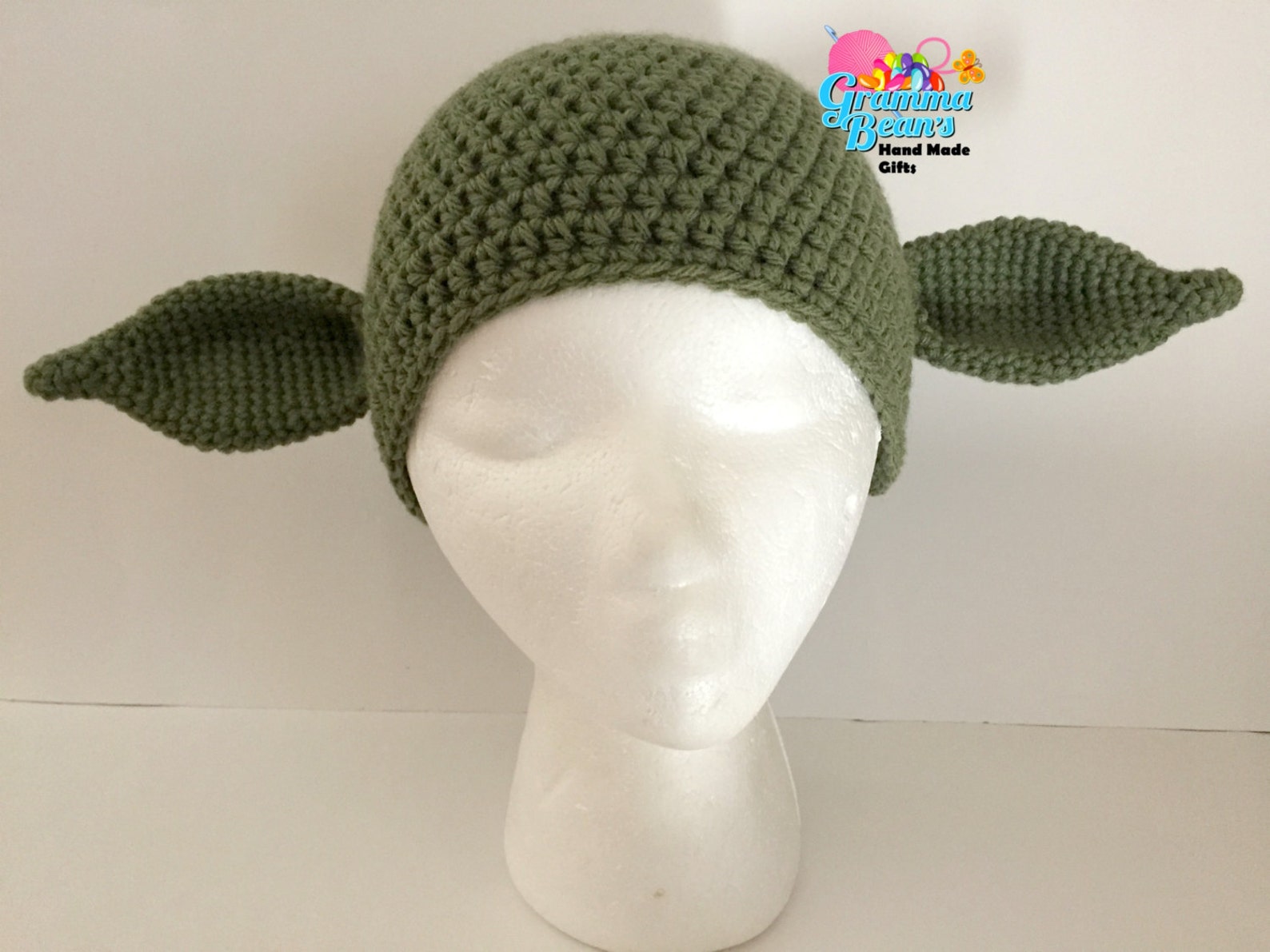 Yoda Inspired Hat Pattern - Etsy