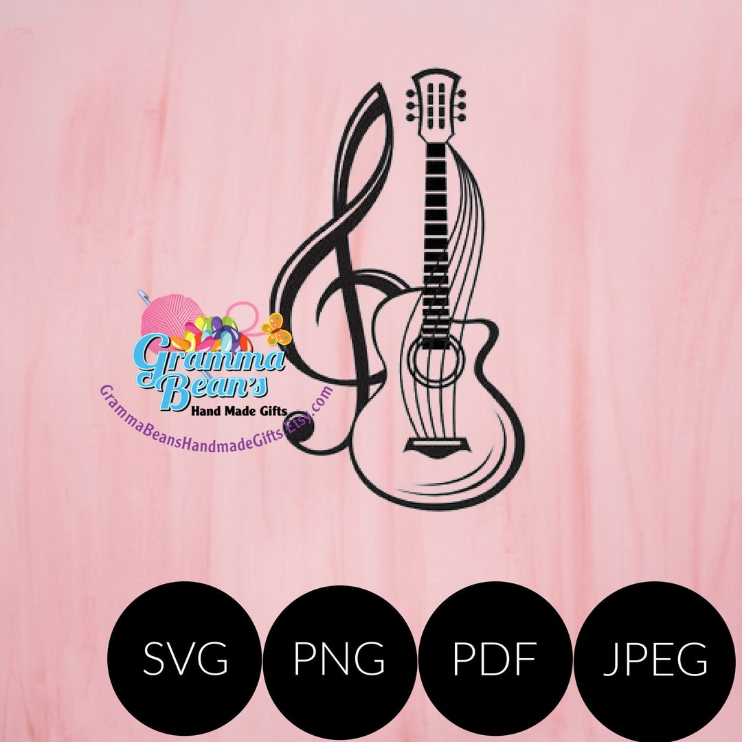 Guitar SVG - Etsy