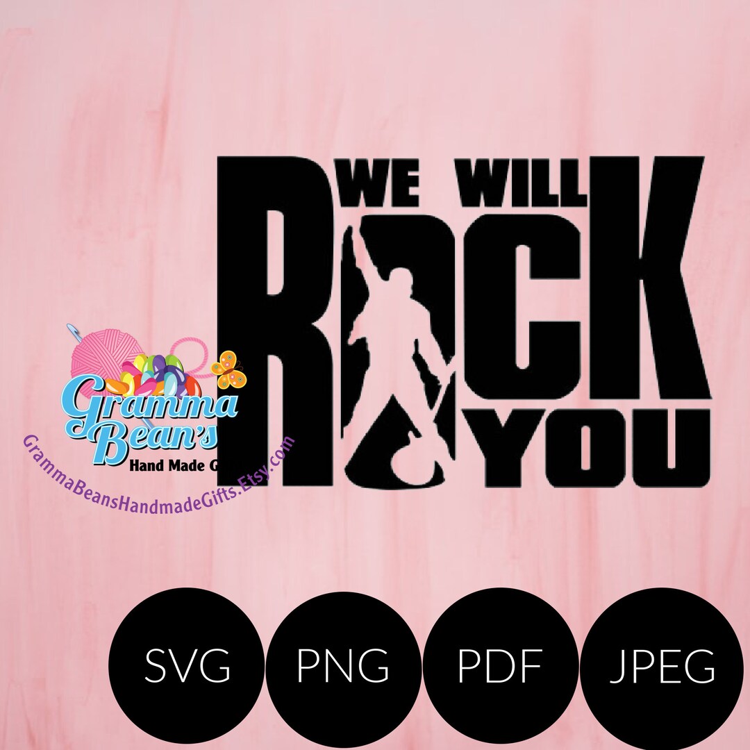 Rock You SVG, Pdf, Png, and Jpeg - Etsy