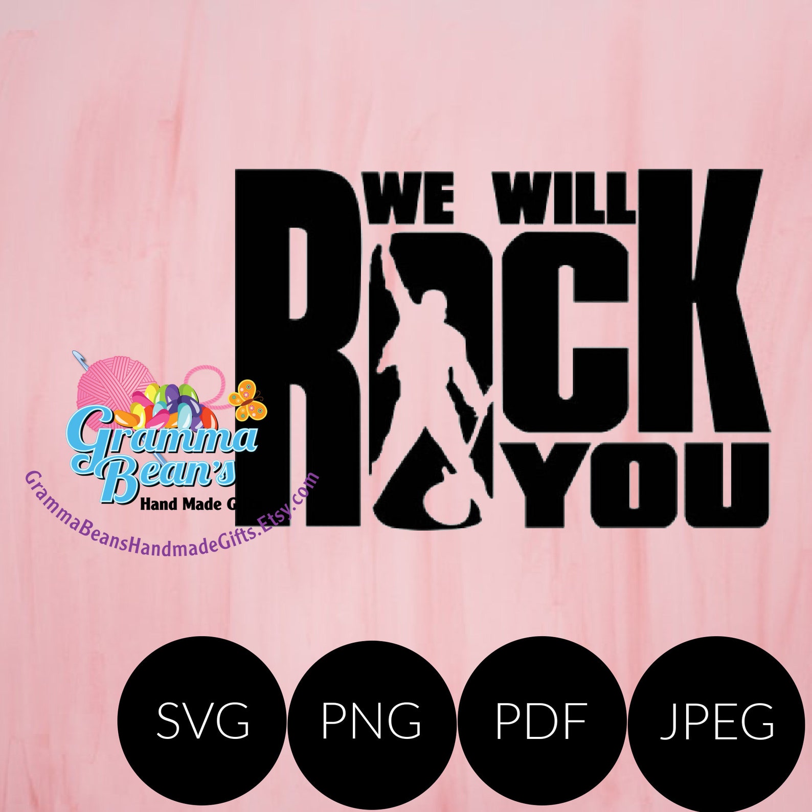 Rock You SVG Pdf Png and Jpeg - Etsy
