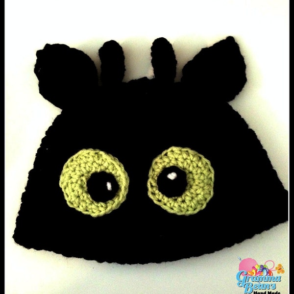 Toothless Crochet Hat Pattern - Etsy